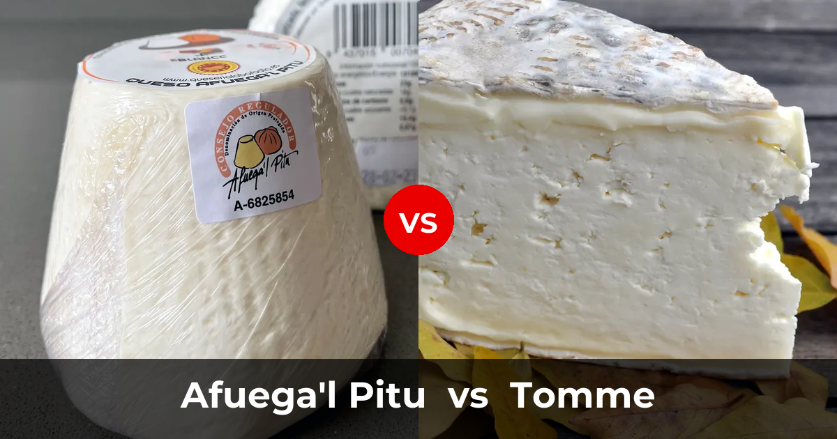 Afuega'l Pitu vs Tomme: What's the Difference? - AnyCheese