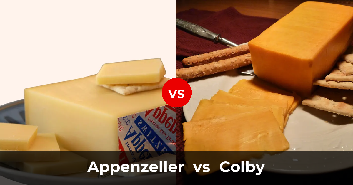 Appenzeller vs Colby: What's the Difference? - AnyCheese