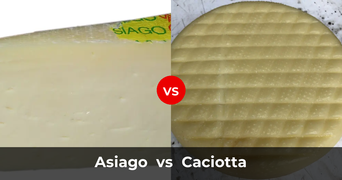 Asiago vs Caciotta: What's the Difference? - AnyCheese