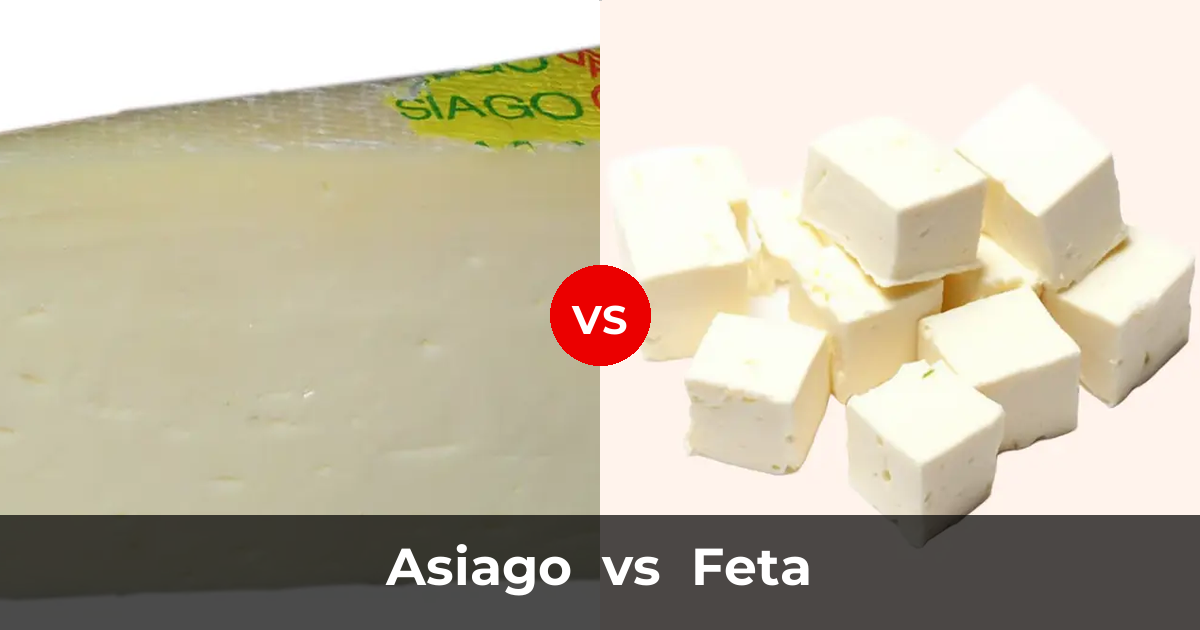 Asiago Cheese vs Feta Cheese: What's the Difference? | Taste, Texture ...