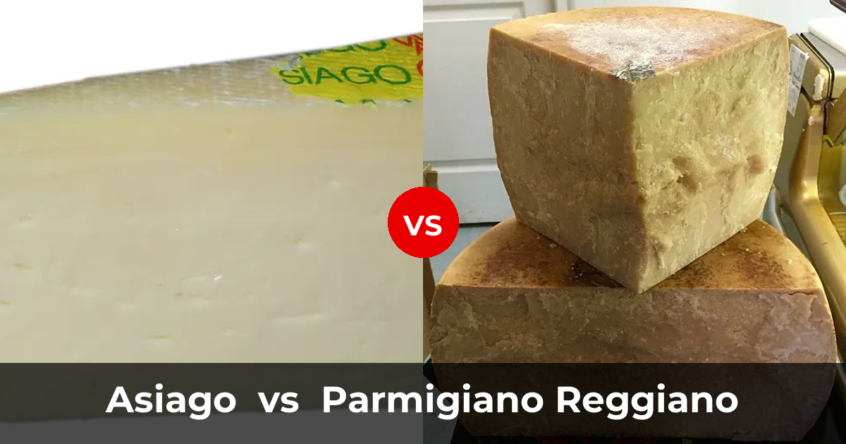 Asiago Cheese vs Parmigiano Reggiano Cheese: What's the Difference ...