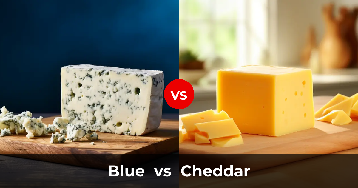 Blue Cheese vs Cheddar Cheese: What's the Difference? | Taste, Texture ...