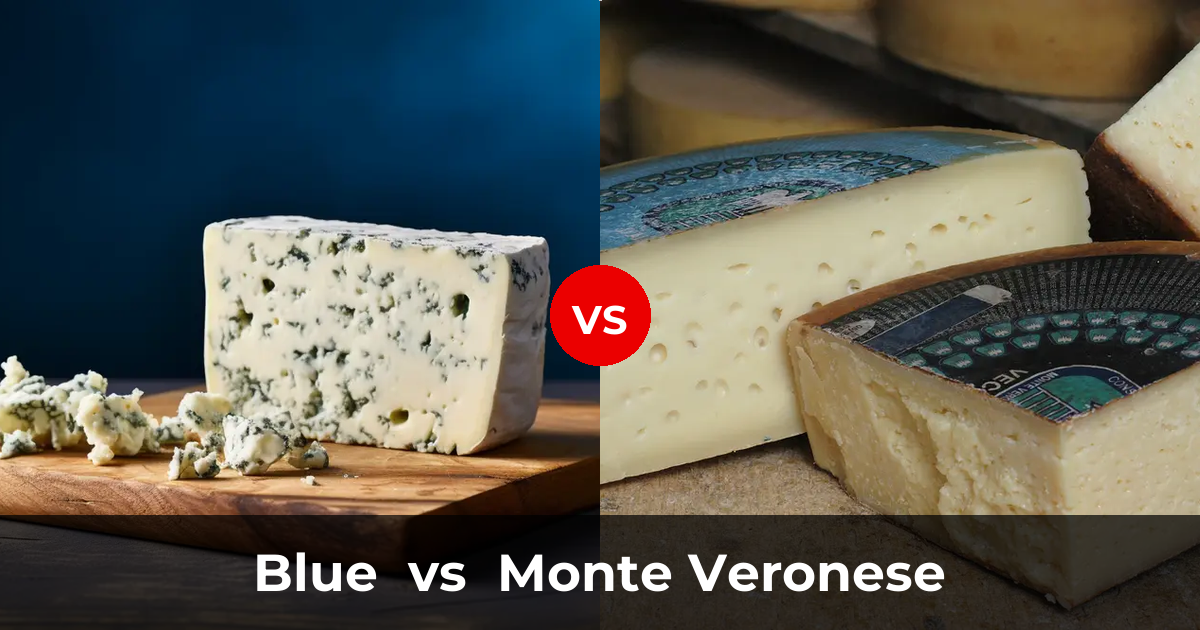 Blue Cheese vs Monte Veronese Cheese: What's the Difference? | Taste ...