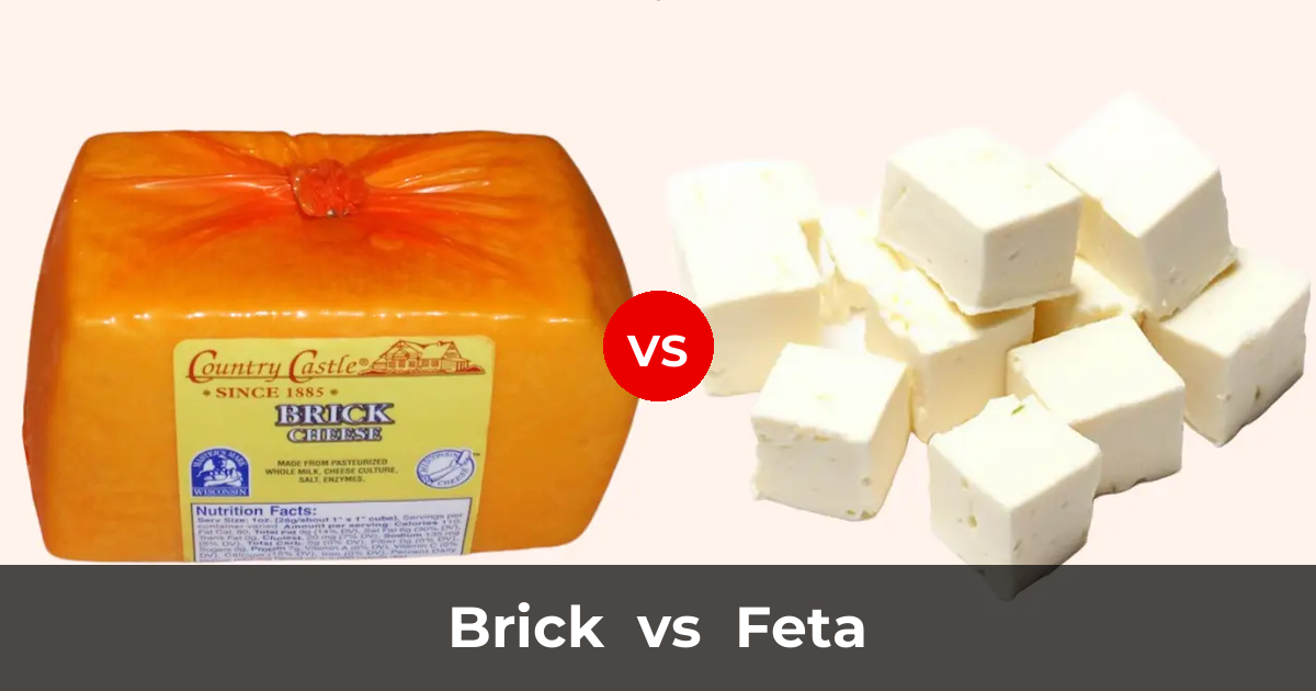 Brick Cheese vs Feta Cheese: What's the Difference? | Taste, Texture ...