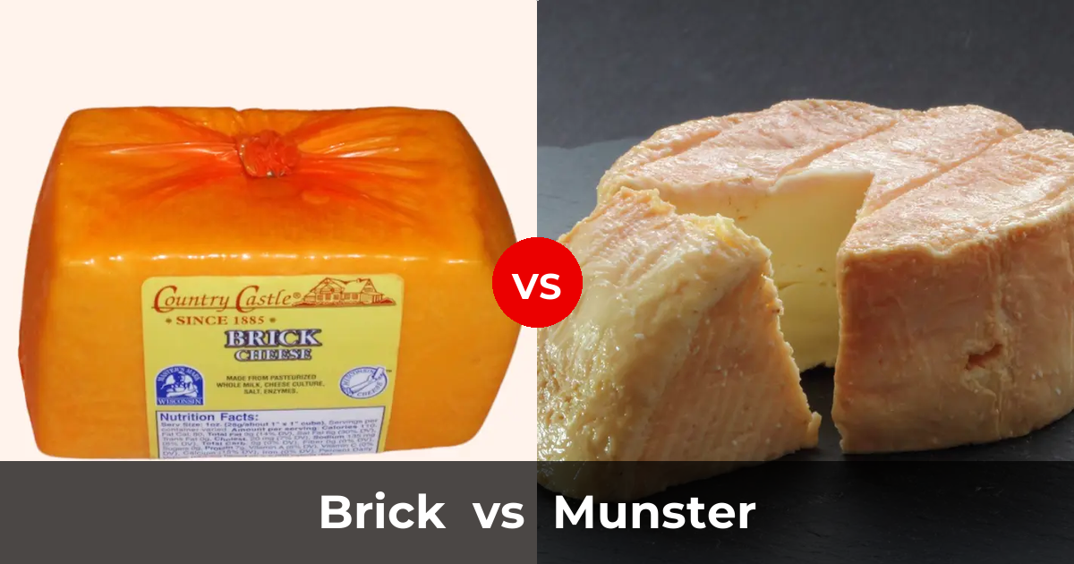 Brick Cheese vs Munster Cheese: What's the Difference? | Taste, Texture ...