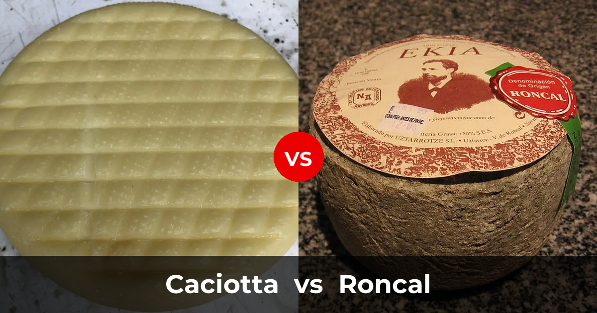 Caciotta vs Roncal: What's the Difference? - AnyCheese