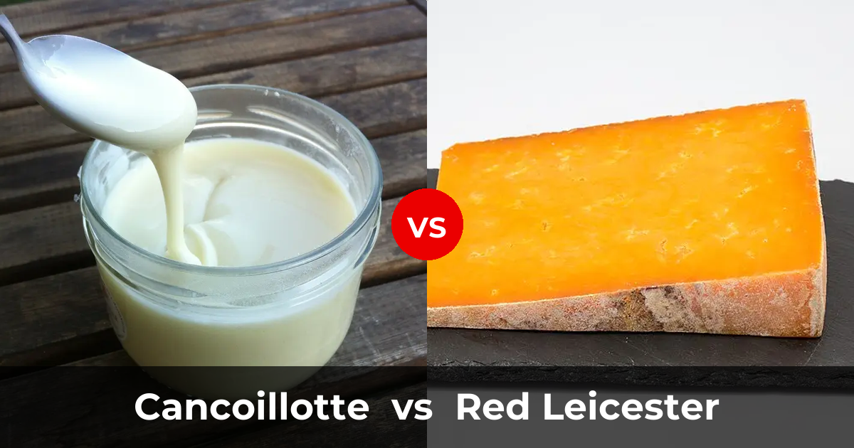 Cancoillotte Cheese vs Red Leicester Cheese: What's the Difference ...