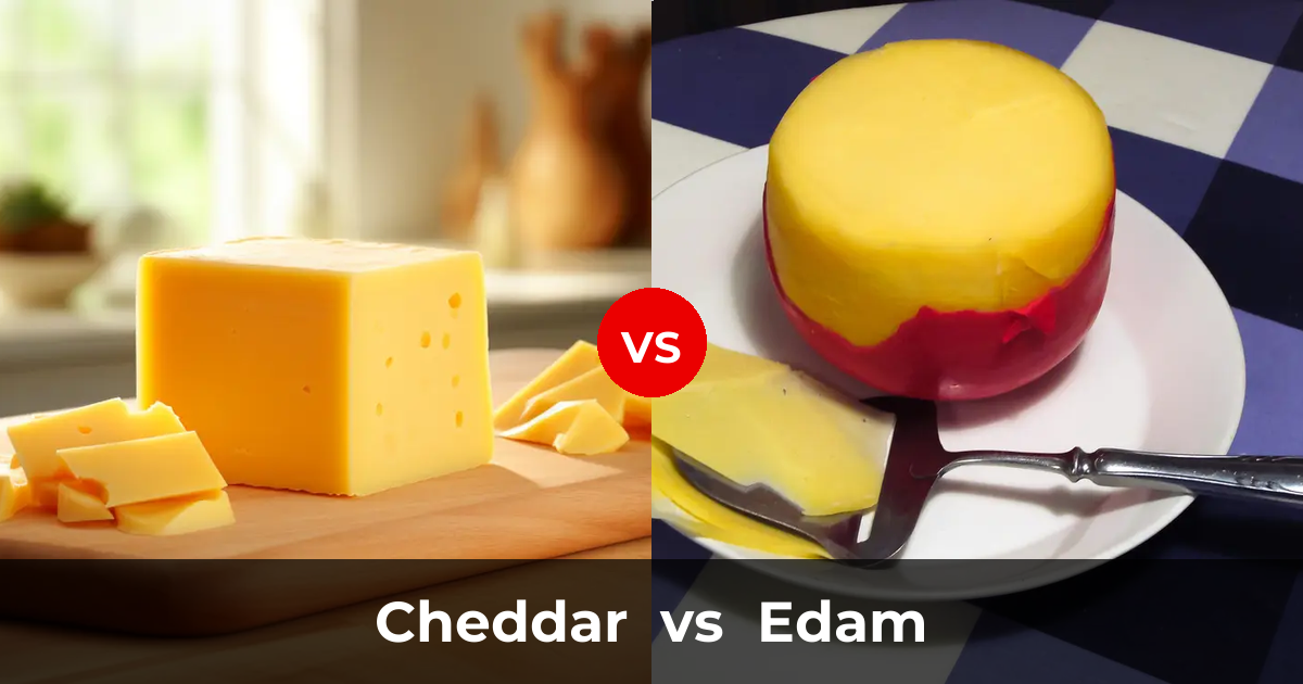 Cheddar Cheese vs Edam Cheese: What's the Difference? | Taste, Texture ...