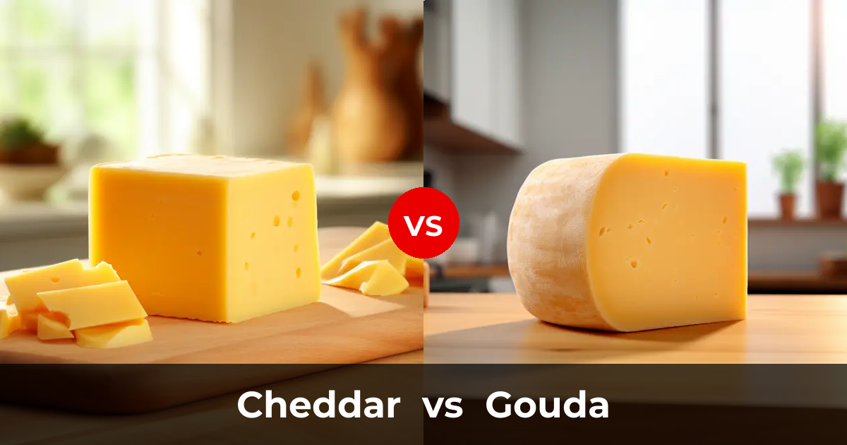 Cheddar Cheese vs Gouda Cheese: What's the Difference? | Taste, Texture ...