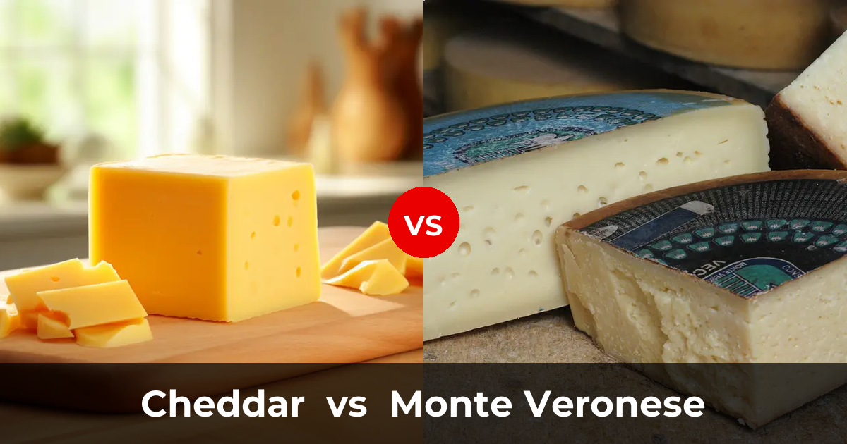 Cheddar vs Monte Veronese: What's the Difference? - AnyCheese