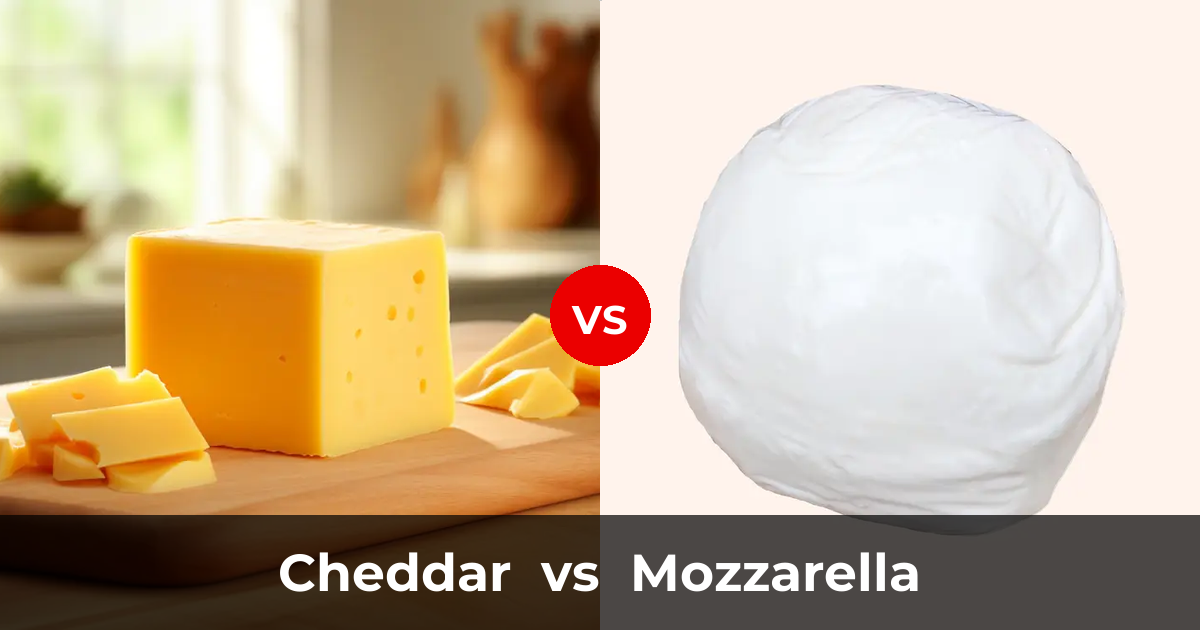 Cheddar Cheese vs Mozzarella Cheese: What's the Difference? | Taste ...