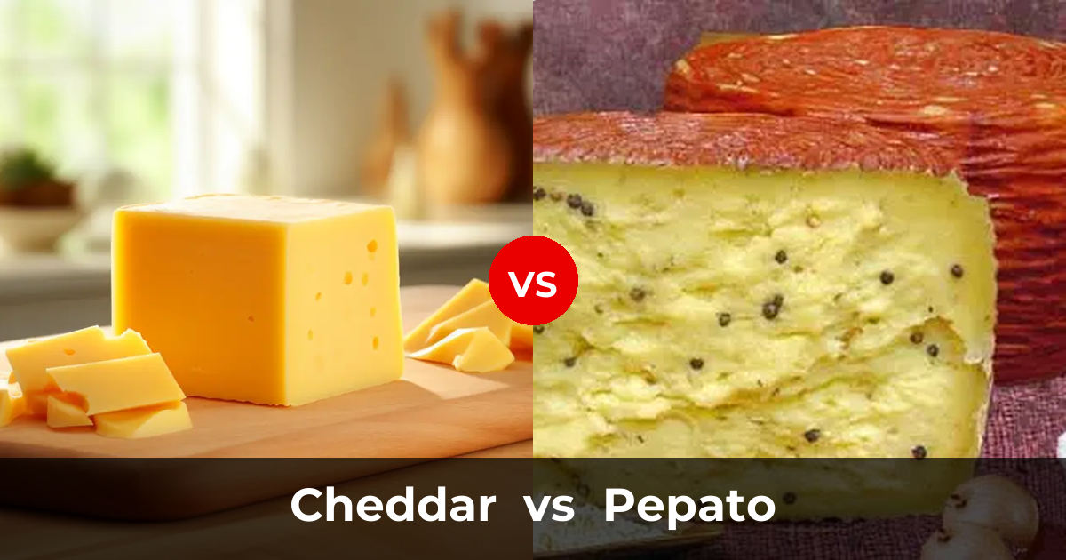 Cheddar Cheese vs Pepato Cheese: What's the Difference? | Taste ...