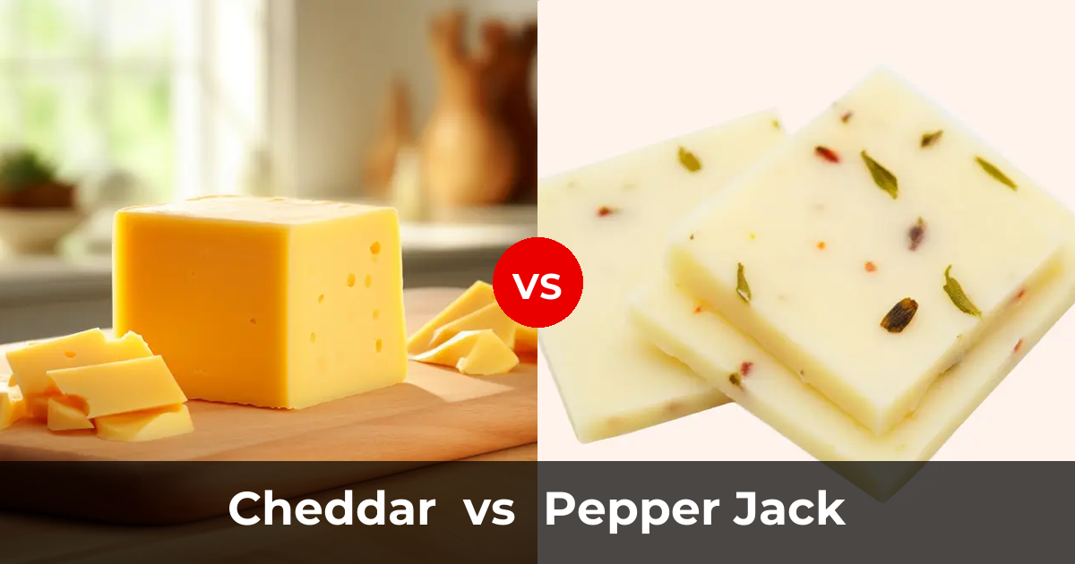 Cheddar Cheese vs Pepper Jack Cheese: What's the Difference? | Taste ...
