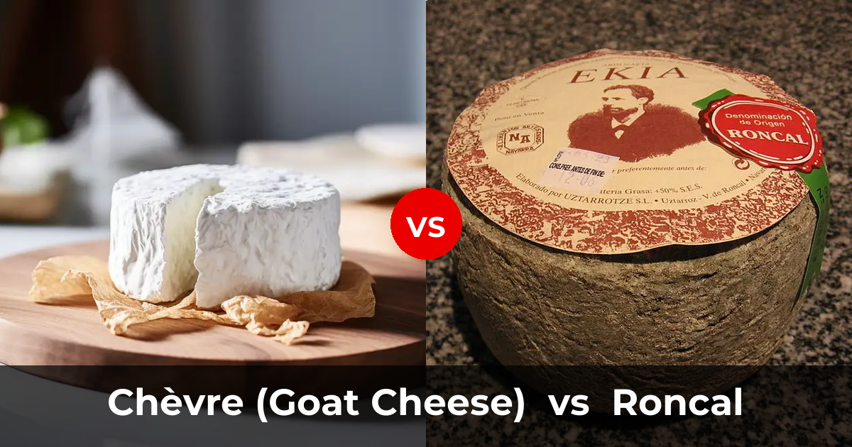 Chèvre (Goat Cheese) vs Roncal: What's the Difference? - AnyCheese