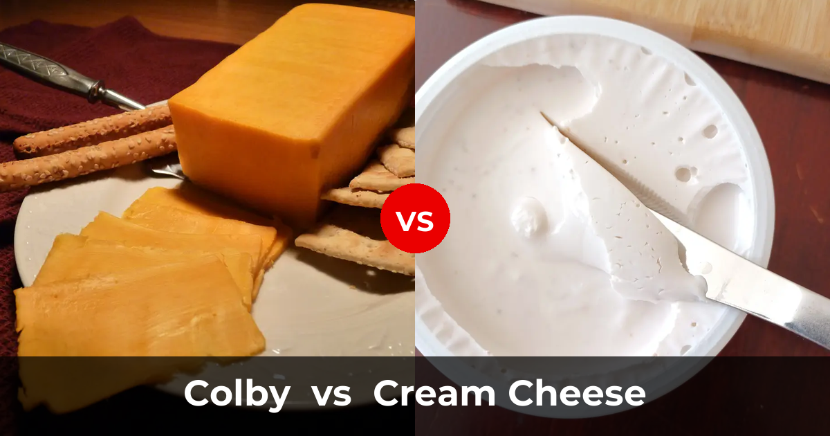 Colby Cheese vs Cream Cheese: What's the Difference? | Taste, Texture ...