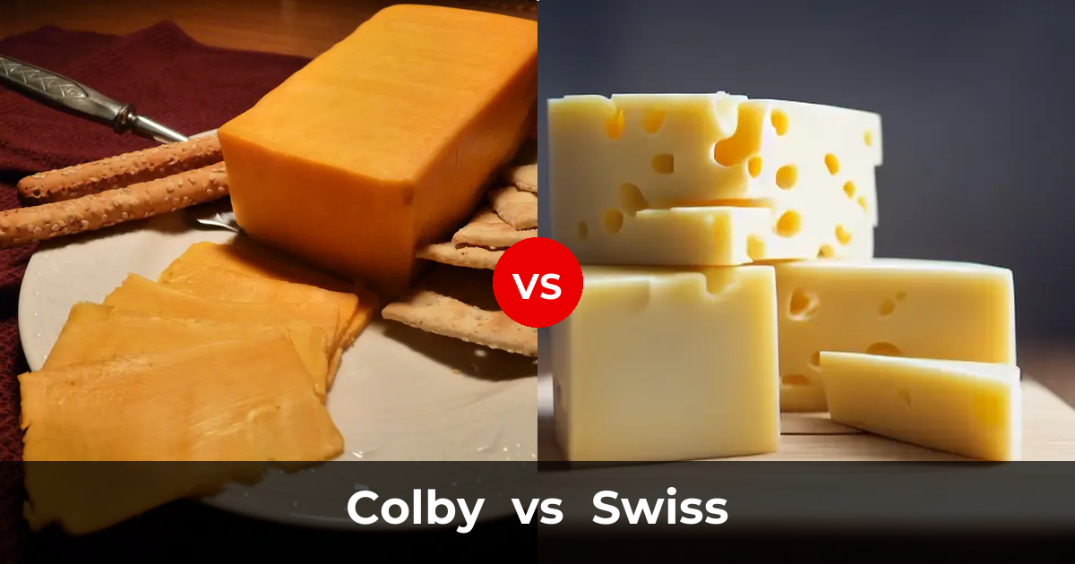 Colby Cheese vs Swiss Cheese: What's the Difference? | Taste, Texture ...