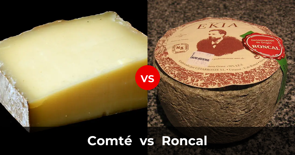 Comté vs Roncal: What's the Difference? - AnyCheese