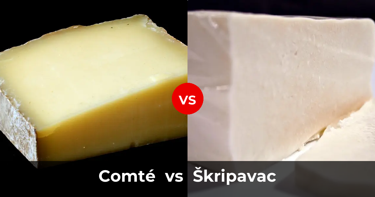 Comté vs Škripavac: What's the Difference? - AnyCheese
