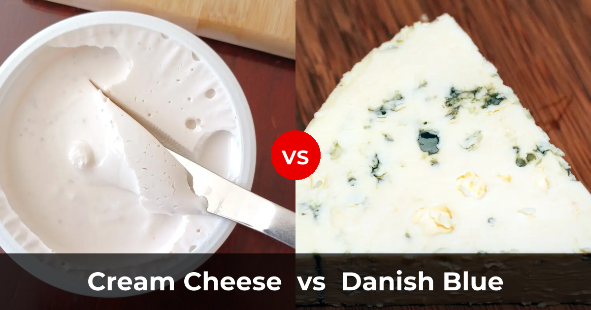 Cream Cheese vs Danish Blue: What's the Difference? - AnyCheese