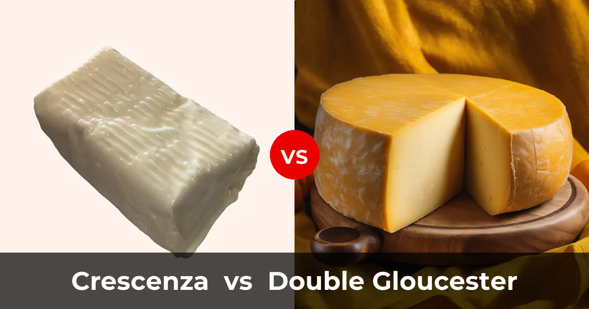 Crescenza Cheese vs Double Gloucester Cheese: What's the Difference ...