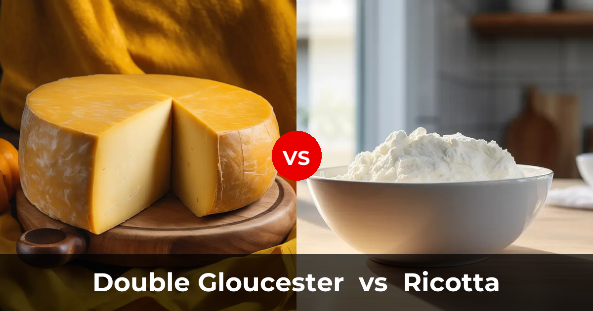 Double Gloucester Cheese vs Ricotta Cheese: What's the Difference ...