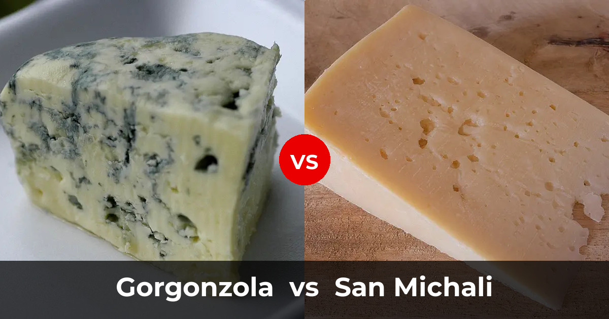 Gorgonzola vs San Michali: What's the Difference? - AnyCheese