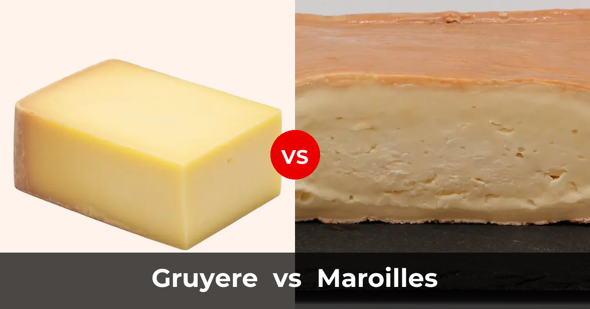 American Gruyere Cheese vs Maroilles Cheese: What's the Difference ...