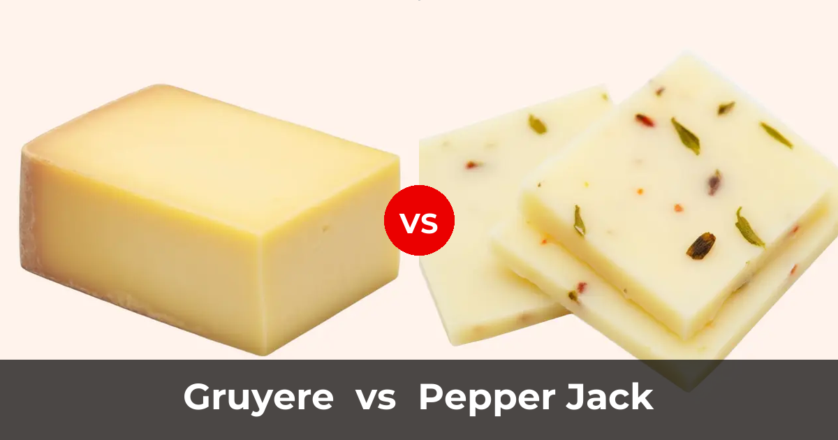 American Gruyere Cheese vs Pepper Jack Cheese: What's the Difference ...