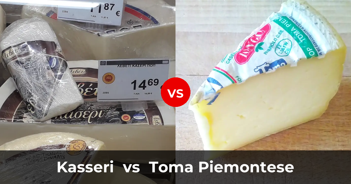 Kasseri Cheese vs Toma Piemontese Cheese: What's the Difference ...