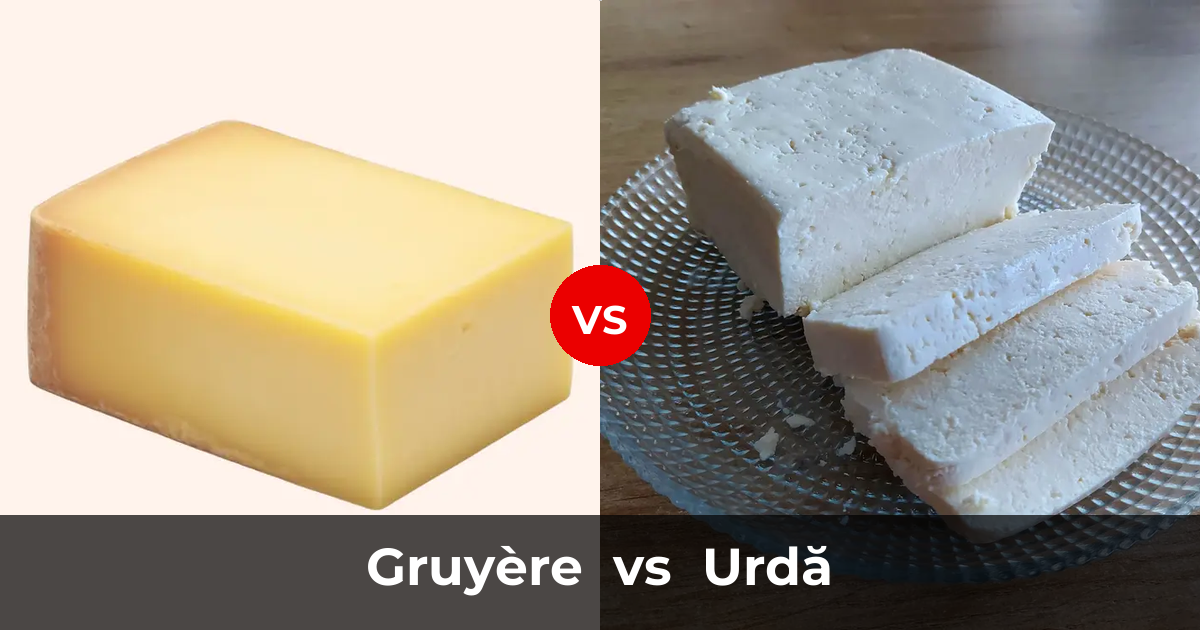 Gruyère Cheese vs Urdă Cheese: What's the Difference? | Taste, Texture ...