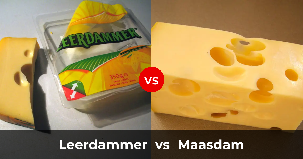Leerdammer Cheese vs Maasdam Cheese: What's the Difference? | Taste ...