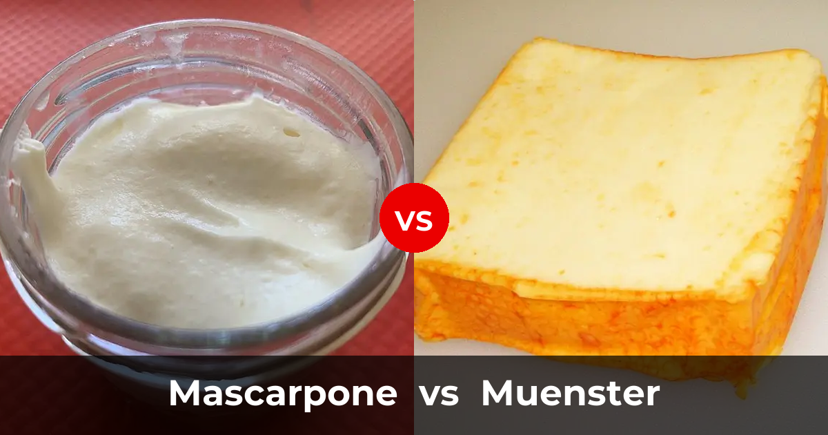 Mascarpone Cheese vs Muenster Cheese: What's the Difference? | Taste ...