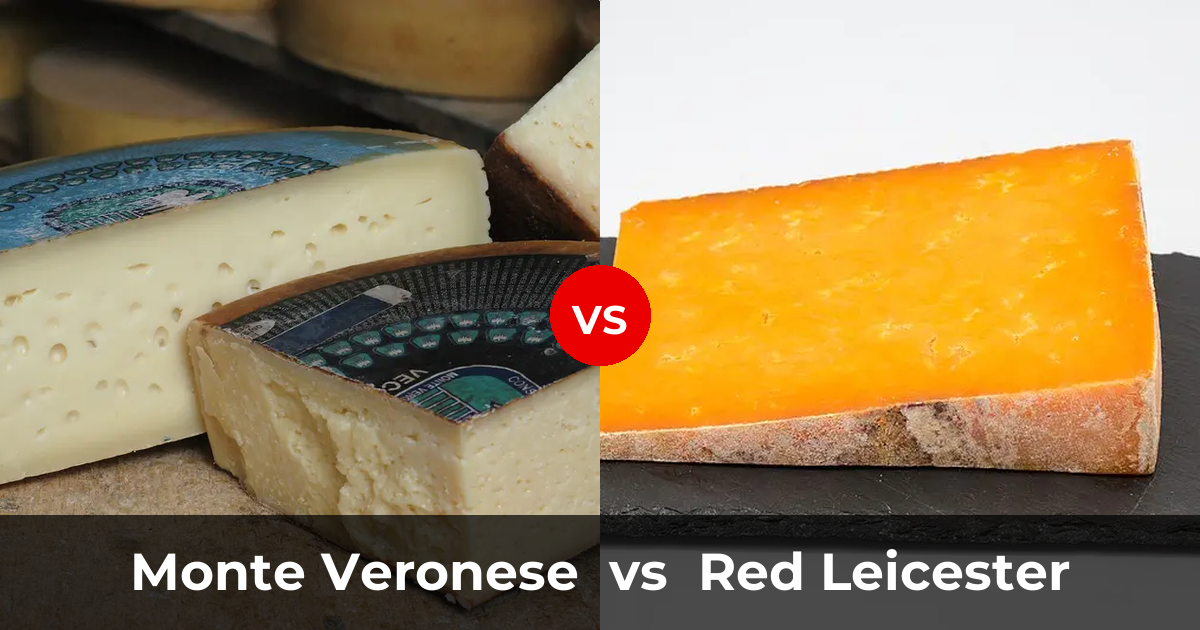 Monte Veronese Cheese vs Red Leicester Cheese: What's the Difference ...