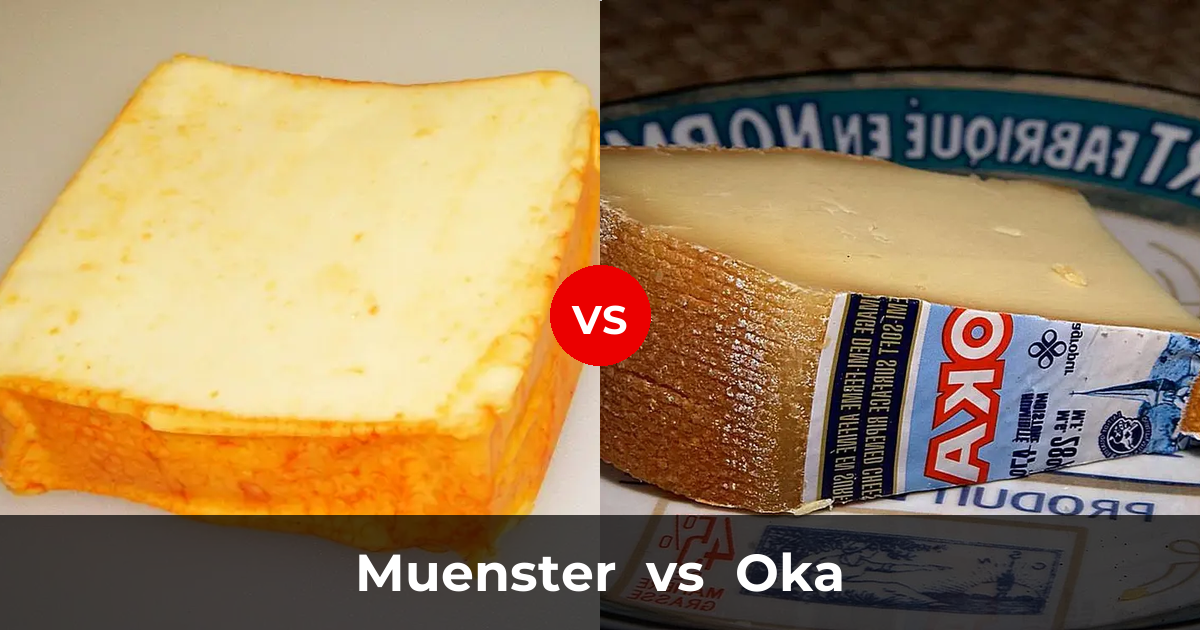 Muenster Cheese vs Oka Cheese: What's the Difference? | Taste, Texture ...