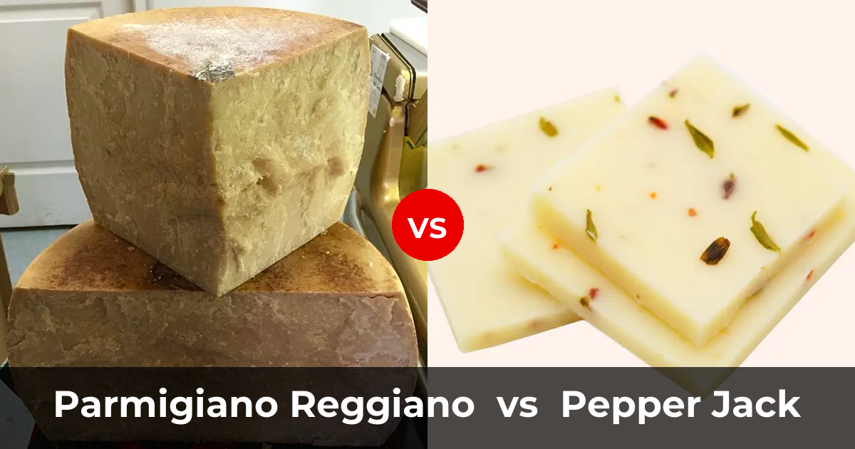 Parmigiano Reggiano Cheese vs Pepper Jack Cheese: What's the Difference ...