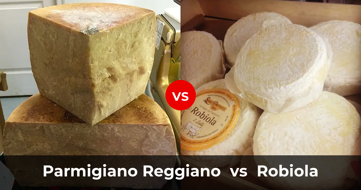 Parmigiano Reggiano Cheese vs Robiola Cheese: What's the Difference ...