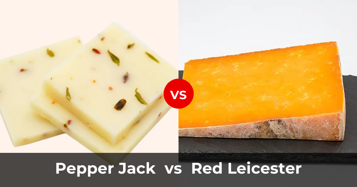Pepper Jack Cheese vs Red Leicester Cheese: What's the Difference ...