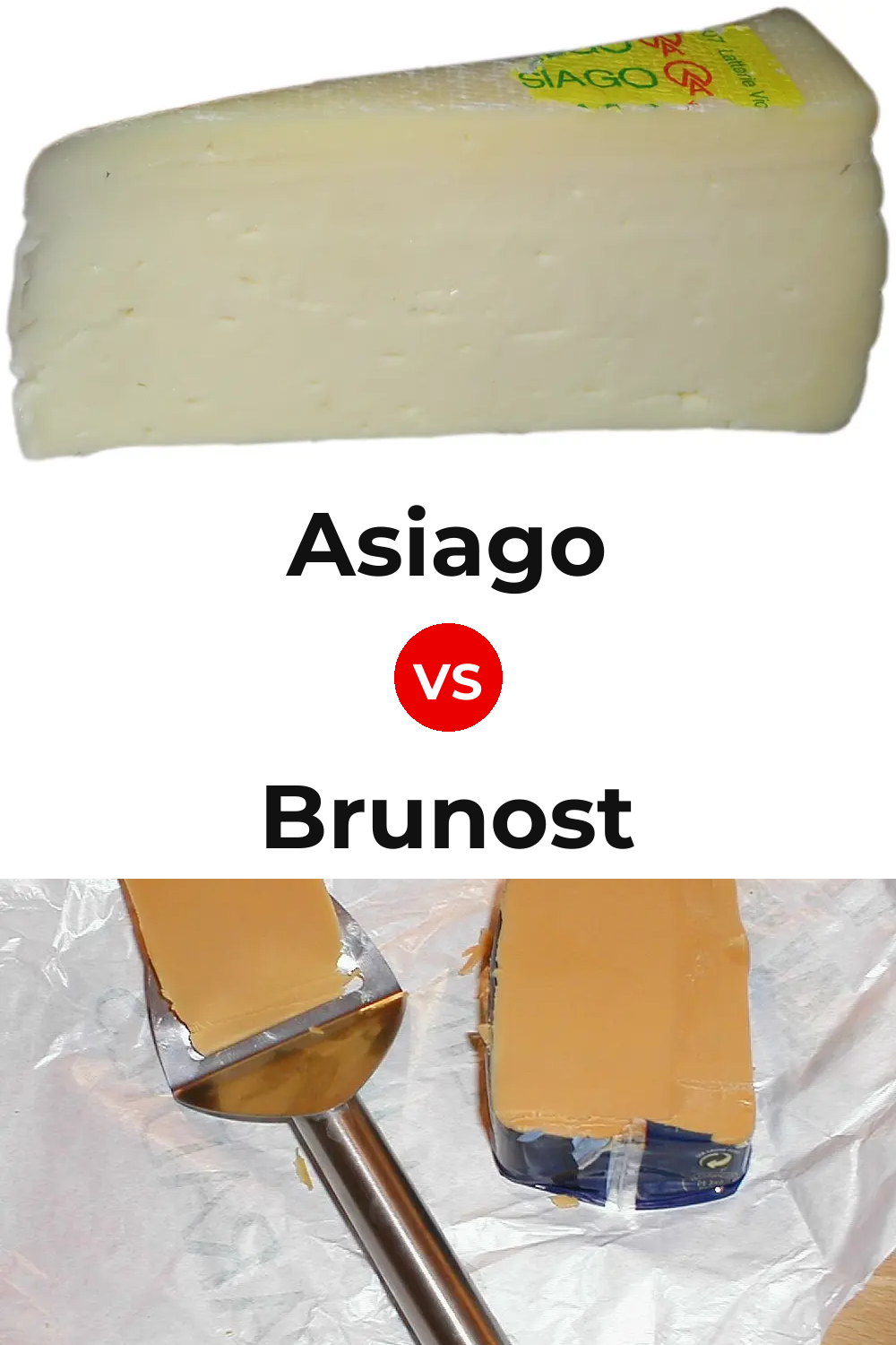 Asiago Cheese vs Brunost Cheese: What's the Difference? | Taste ...