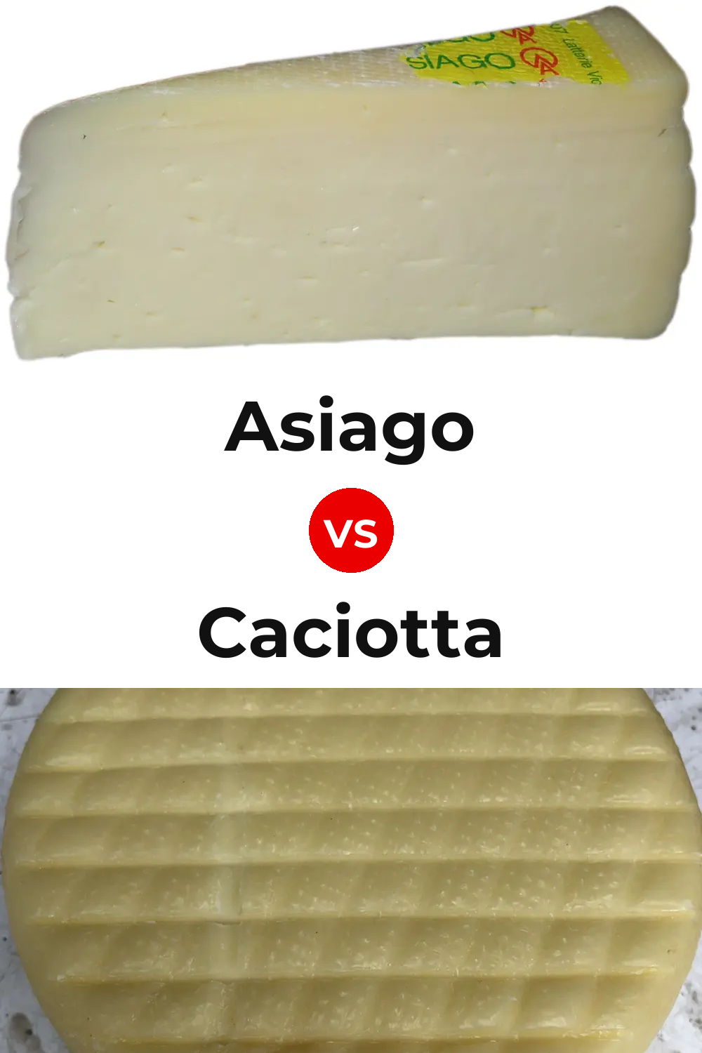 Asiago vs Caciotta: What's the Difference? - AnyCheese