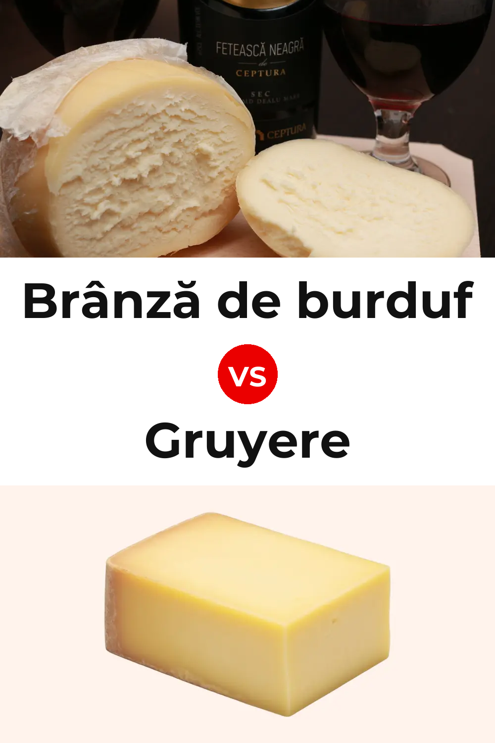 Brânză de burduf Cheese vs American Gruyere Cheese: What's the ...