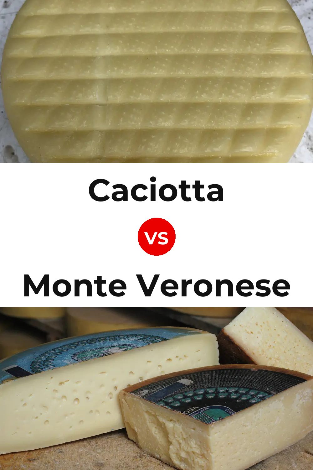 Caciotta vs Monte Veronese: What's the Difference? - AnyCheese