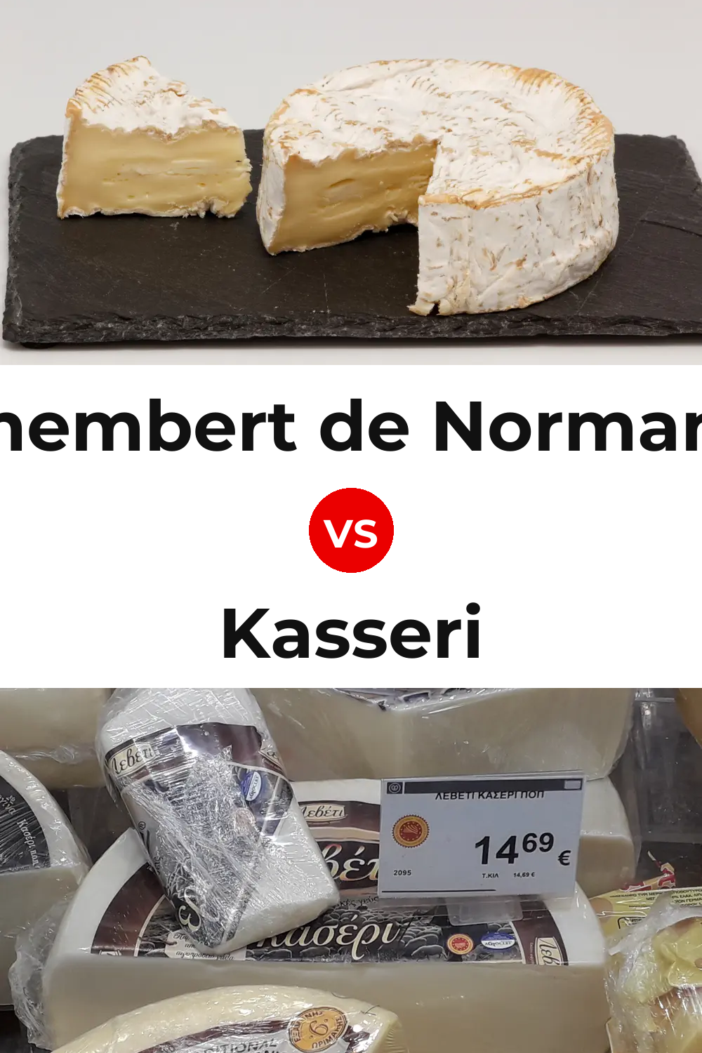Camembert de Normandie Cheese vs Kasseri Cheese: What's the Difference ...