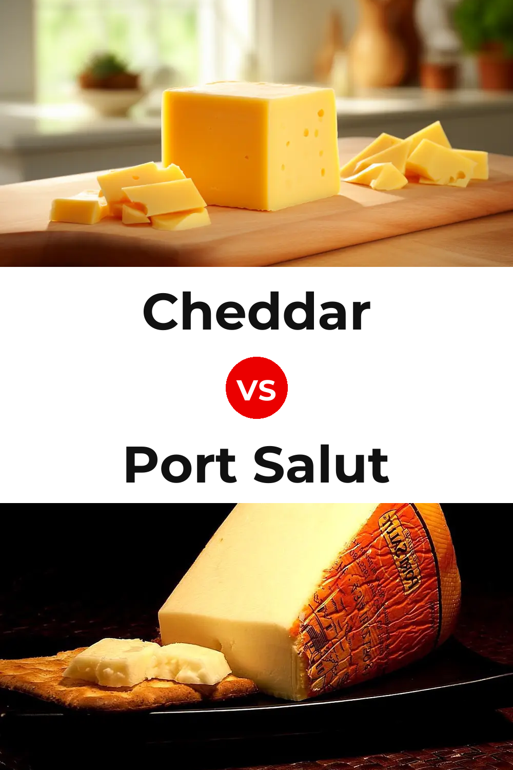 Cheddar vs Port Salut: What's the Difference? - AnyCheese