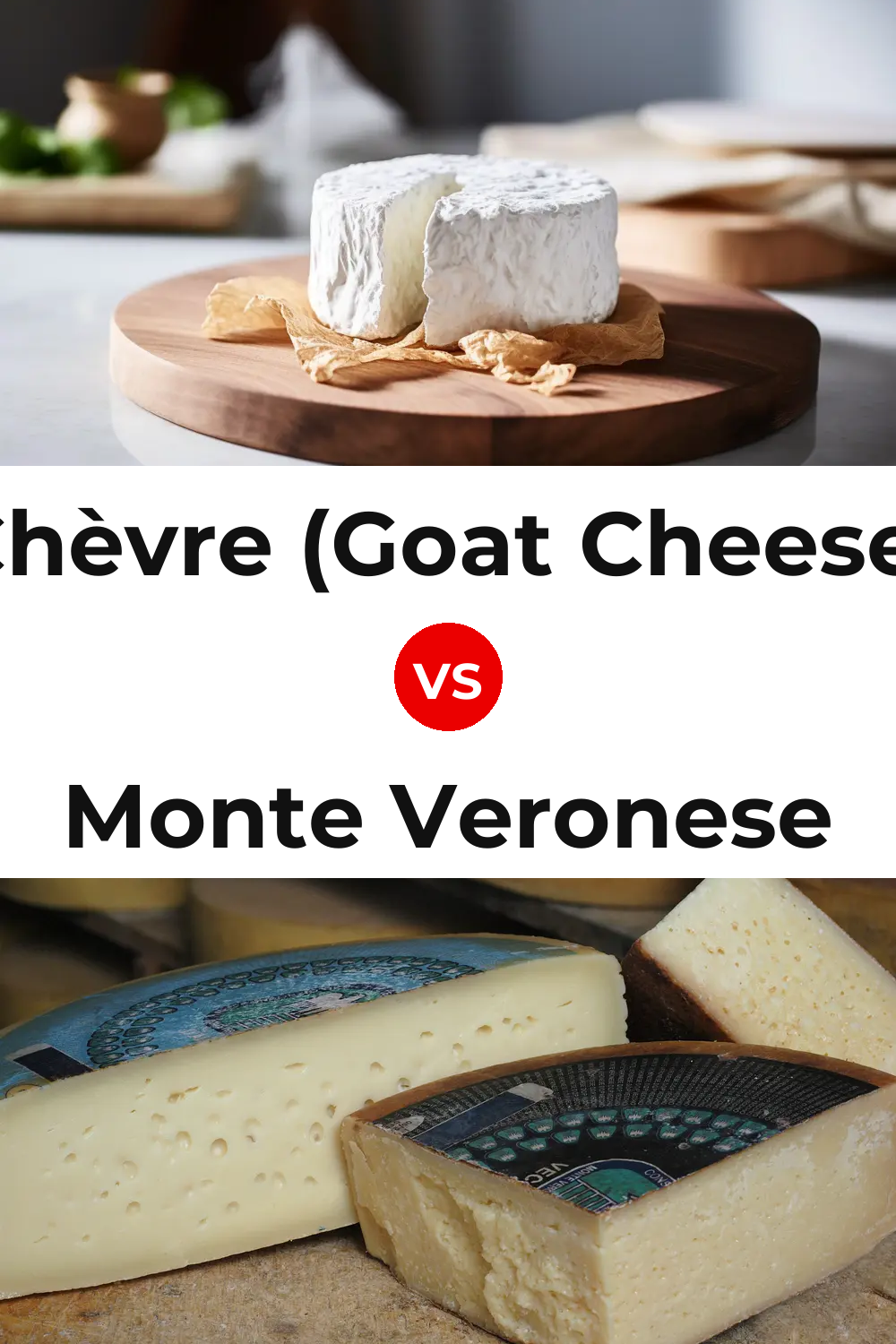 Chèvre (Goat Cheese) vs Monte Veronese Cheese: What's the Difference ...