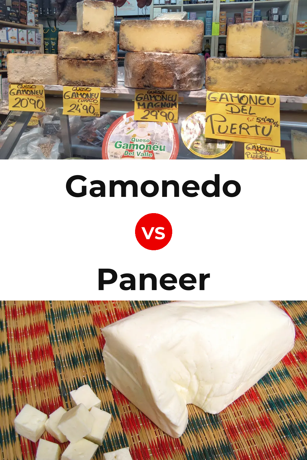 Gamonedo Cheese vs Paneer Cheese: What's the Difference? | Taste ...