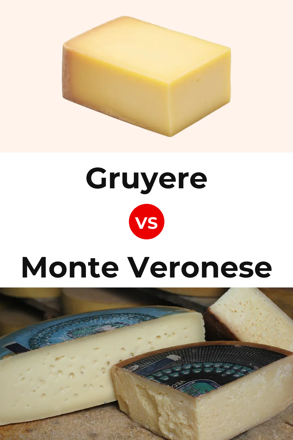 American Gruyere Cheese vs Monte Veronese Cheese: What's the Difference ...