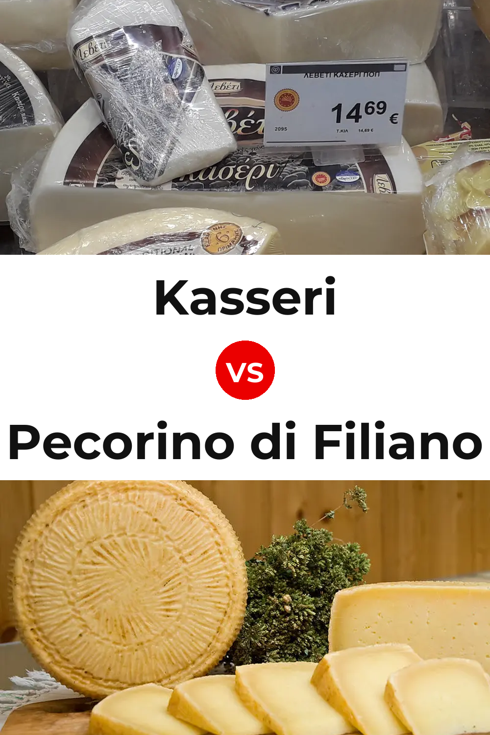 Kasseri vs Pecorino di Filiano: What's the Difference? - AnyCheese