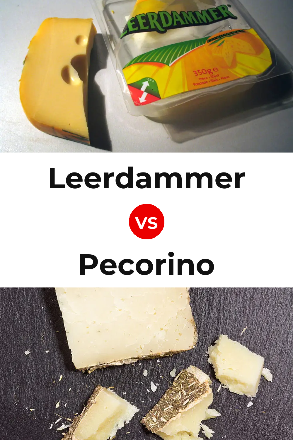 Leerdammer Cheese vs Pecorino Cheese: What's the Difference? | Taste ...