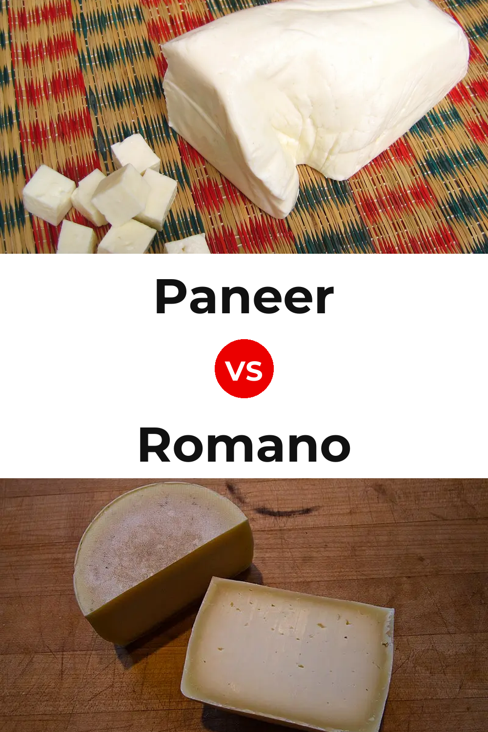 Paneer Cheese vs Romano Cheese: What's the Difference? | Taste, Texture ...